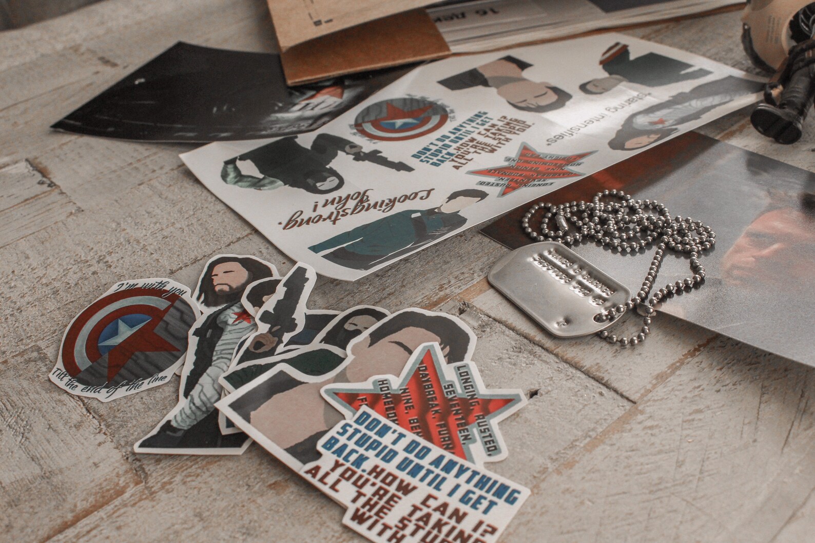 Bucky Barnes Stickers Winter Soldier Stickers Falcon and the - Etsy