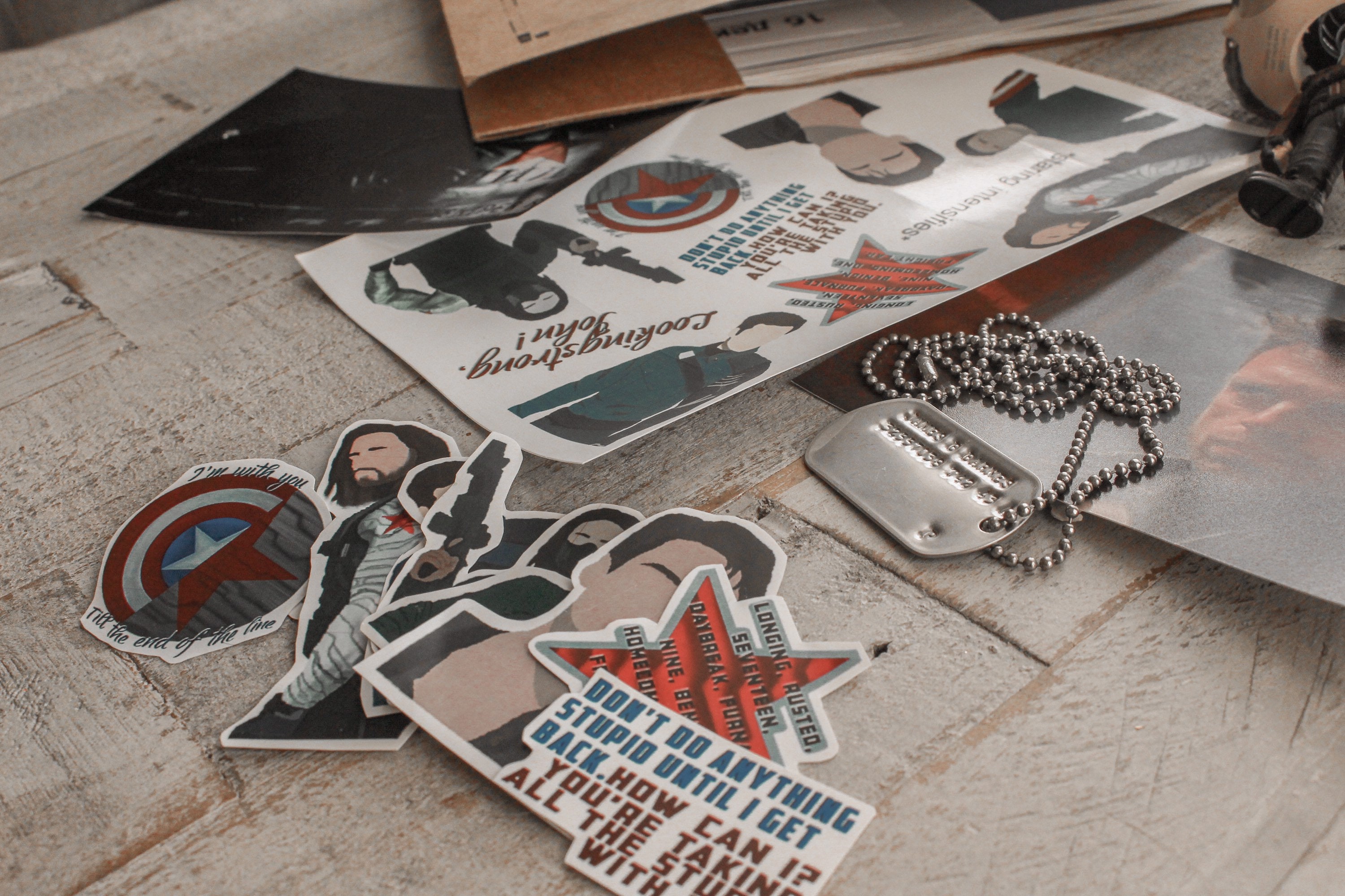 Bucky Barnes Stickers Winter Soldier Stickers Falcon and the - Etsy