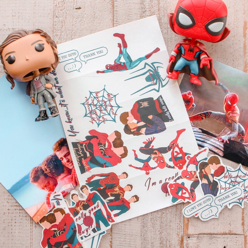 Spider Man Stickers - Etsy