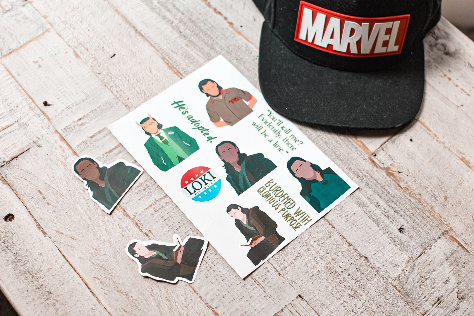 Loki Stickers Loki Sticker Pack Loki TV Series Marvel | Etsy