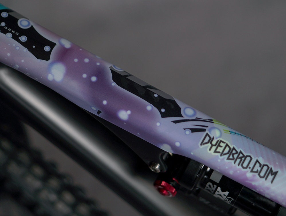 Decorative Bicycle Decal Kit With Galaxy Theme to Protect Your Bike - Etsy