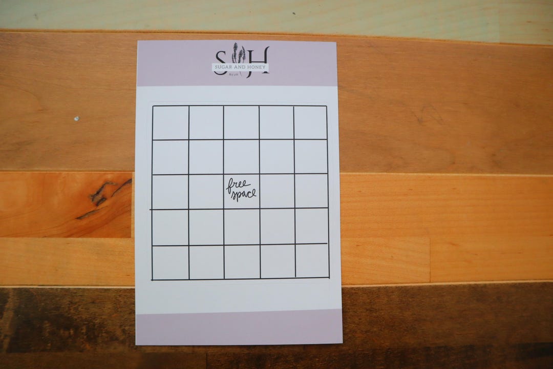 Fun Bingo-themed Functional Sticker Sheet for Creative Bullet ...