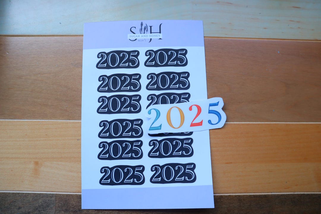 2025 Sticker Sheet & Die-cut Stickers – Celebrate the New Year in Style ...