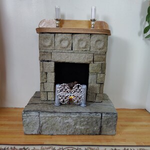 Miniature "stone" Fireplace - Etsy