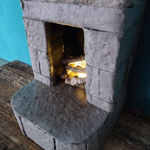 Miniature "stone" Fireplace - Etsy