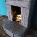 Miniature stone Fireplace - Etsy