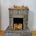 Miniature stone Fireplace - Etsy