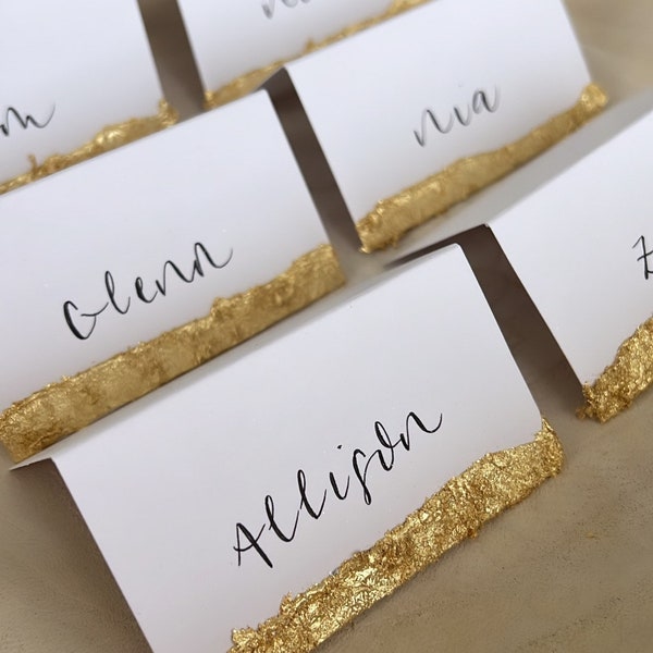 Gold Place Card - Etsy