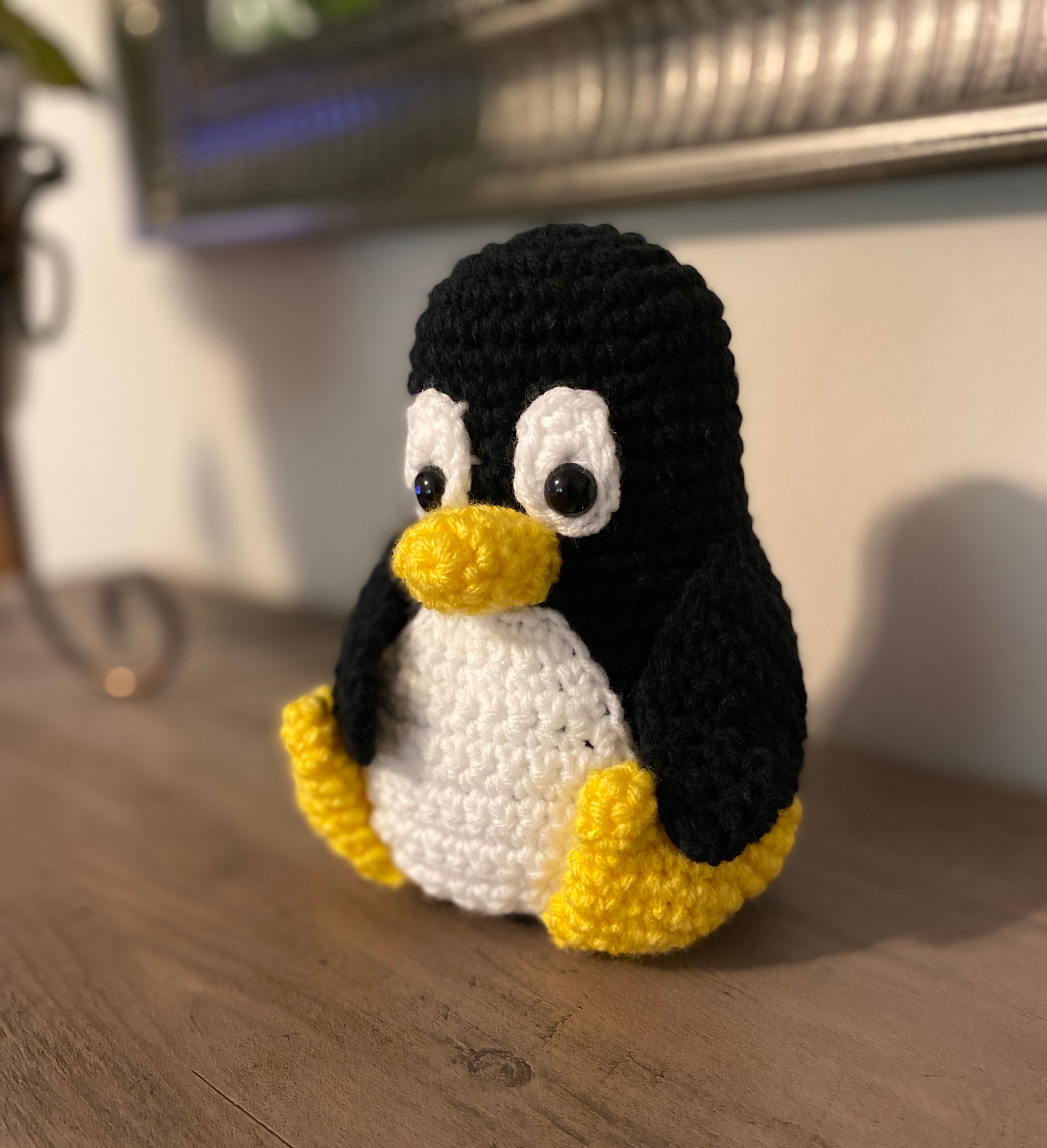 Linux Tux Penguin Mascot Crochet Plushie, Amigurumi - Etsy