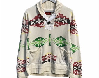 Indian Print Sweater - Etsy