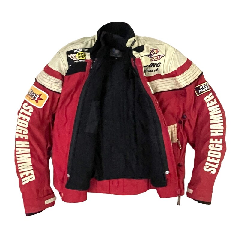 PICK Vintage Yellowcorn Racing Motorsport Biker Safety Fullpatch Big ...