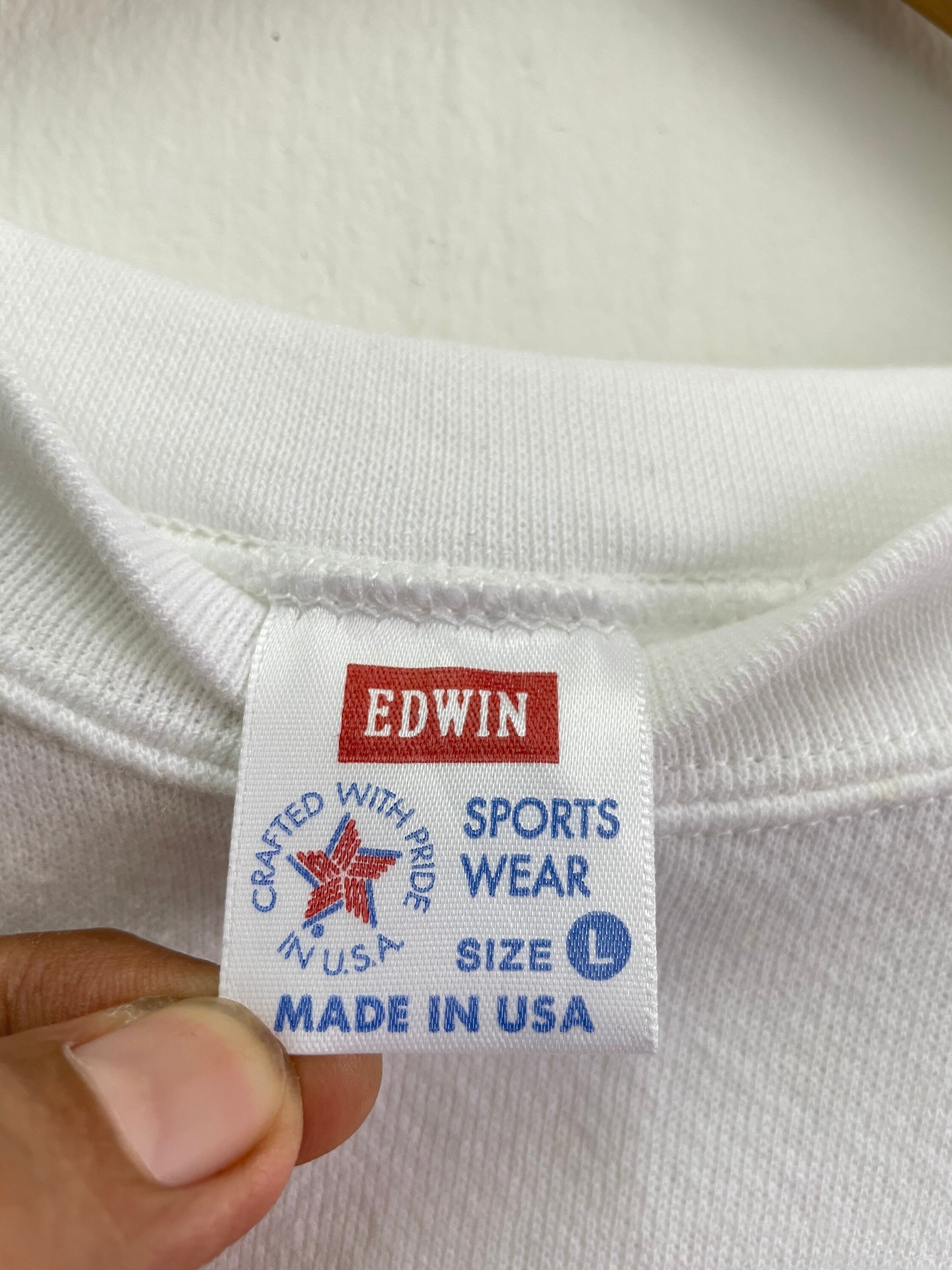 PICK Vintage 90s Edwin Sweatshirt Made in USA Edwin Crewneck Sweater ...