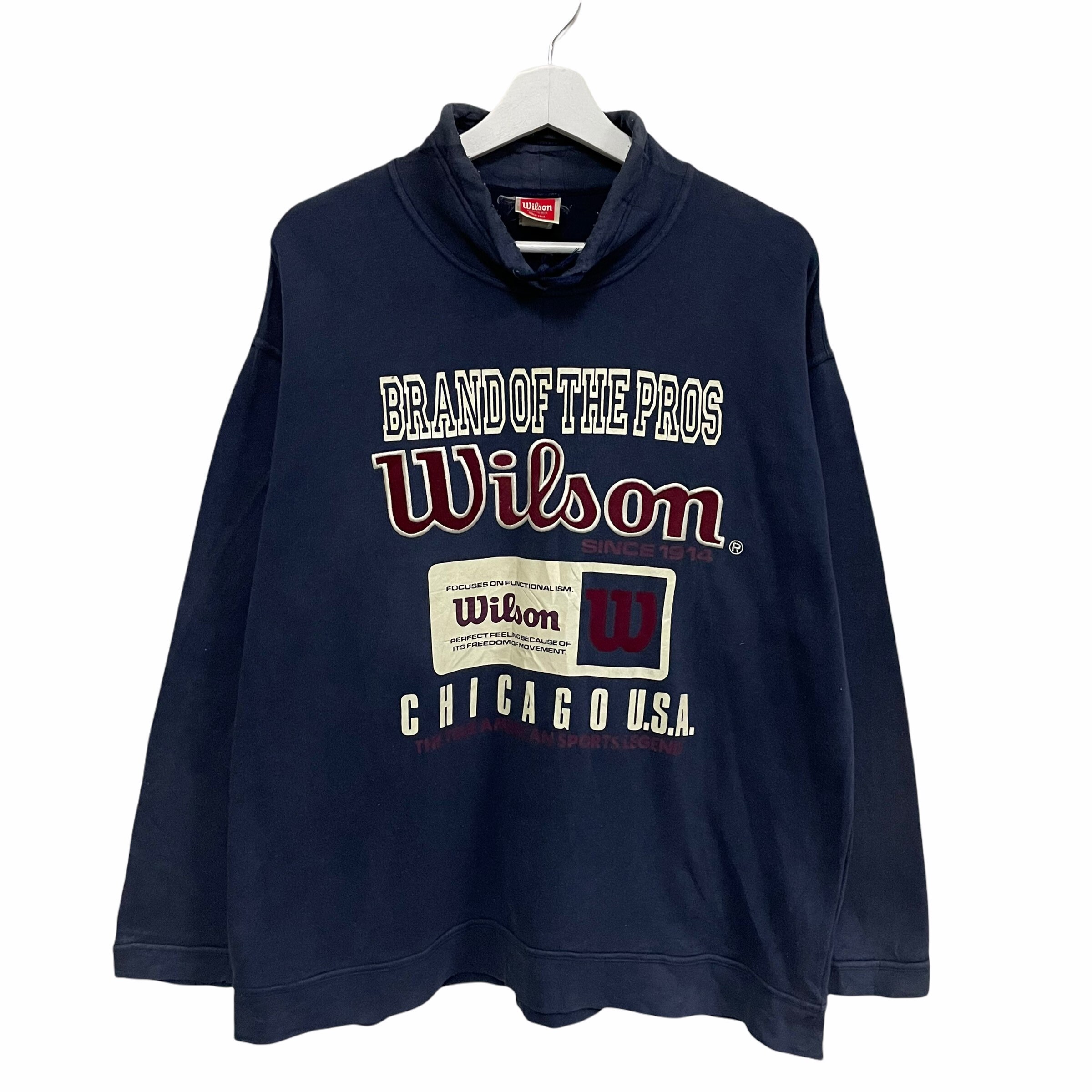 PICK Vintage Wilson Sweater Sport Big Logo Spellout Wilson Sport ...
