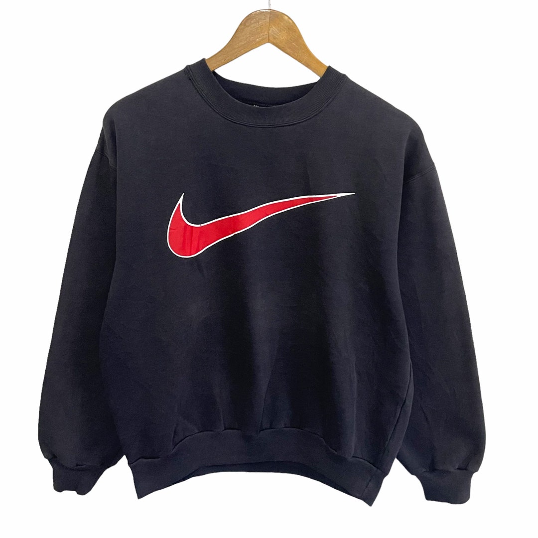 PICK Vintage 90s Nike Sweatshirt Nike Crewneck Sweater Pullover Swoosh ...
