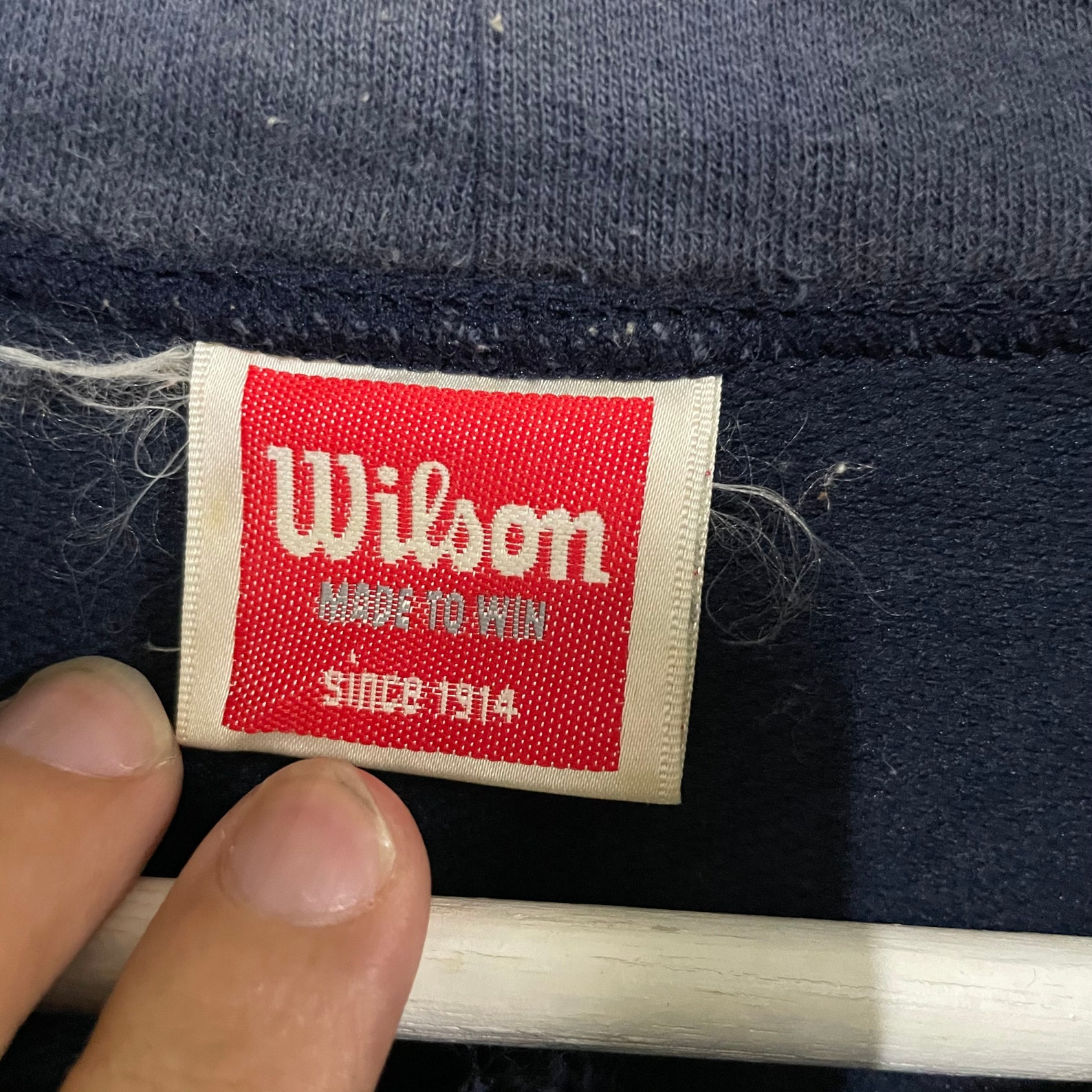 PICK Vintage Wilson Sweater Sport Big Logo Spellout Wilson Sport ...