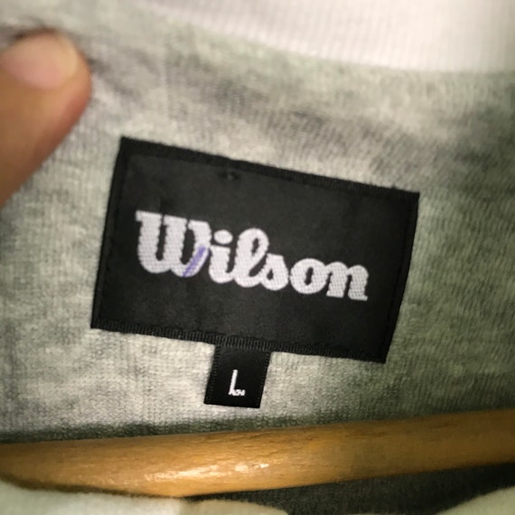 Pick!! Vintage Wilson Sweater Fullzip Small logo Embr… - Gem