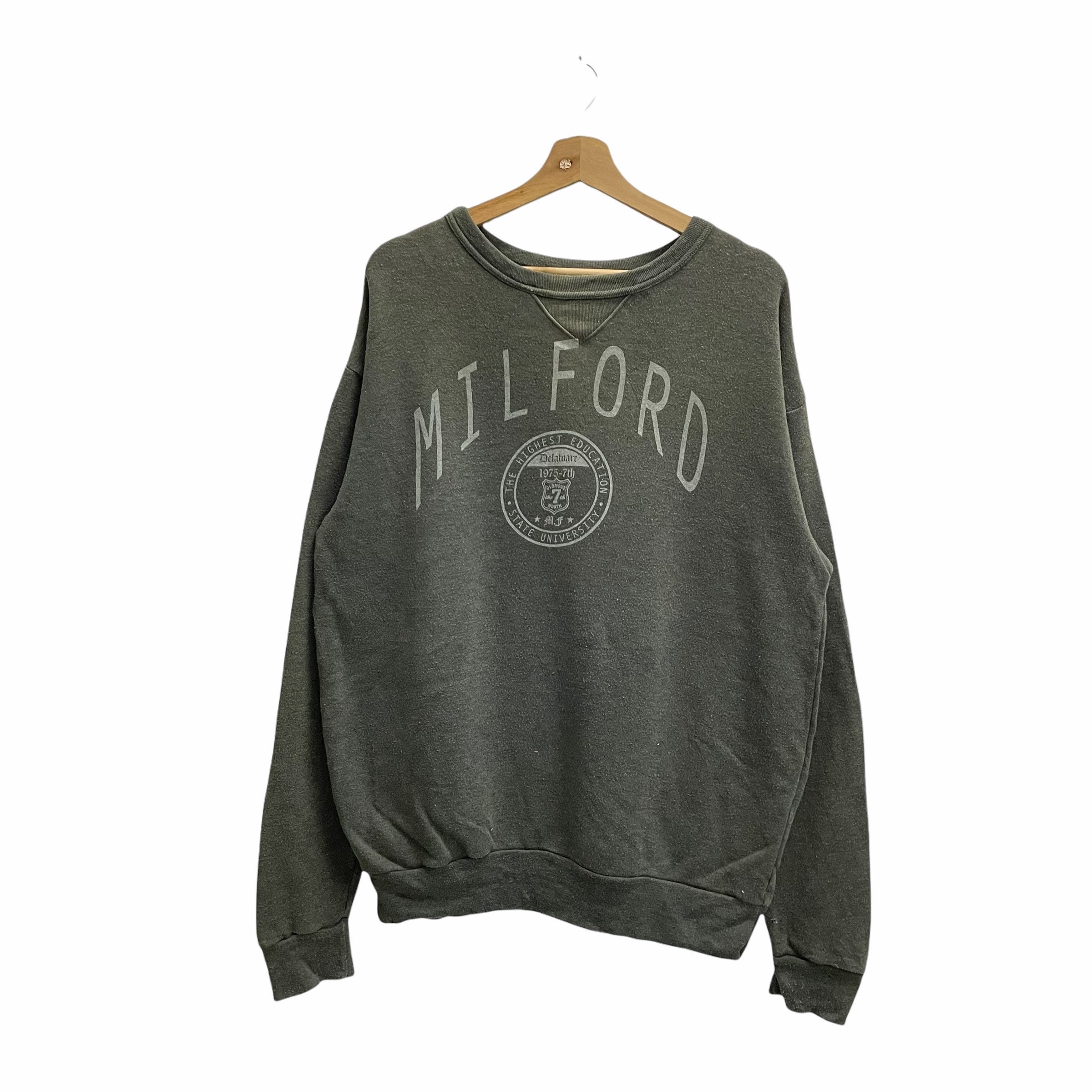 PICK Vintage Milford University Big Logo Sweatshirt Milford College ...