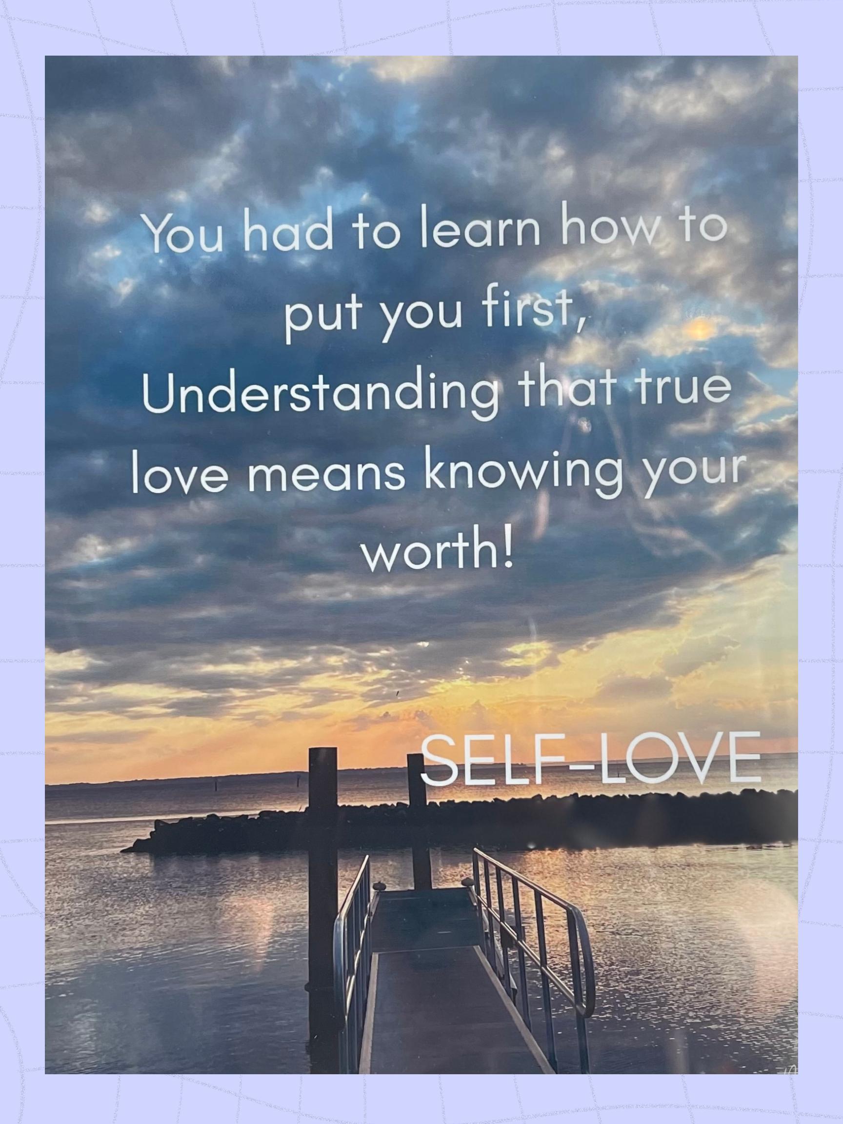 Self-love Poem: Affirmation Print, Inspirational Photo & Poem Wall Art ...