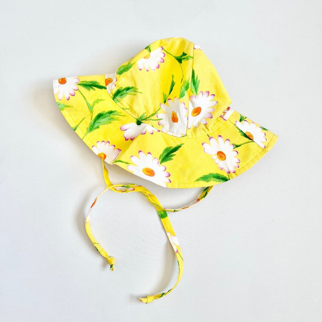 Vintage Talbots Kids Yellow/white Floral Hat OS - Etsy
