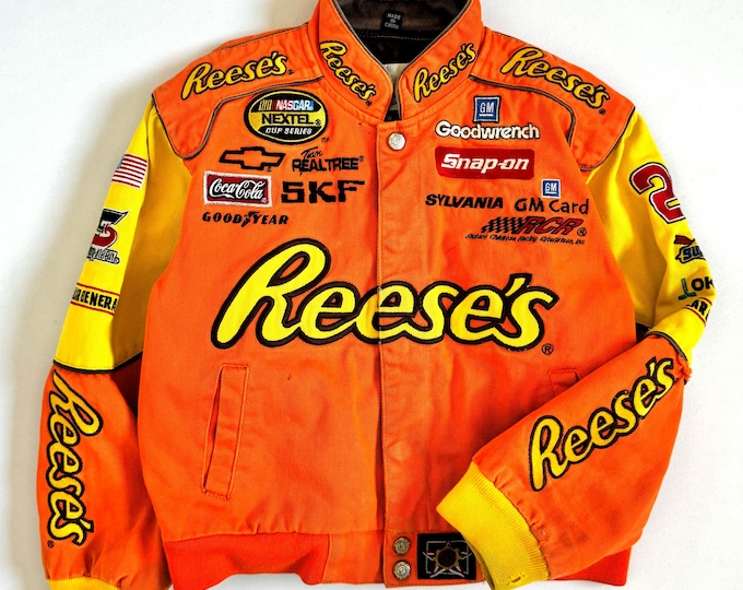 Vintage NASCAR Kevin Harvick Reese’s Racing Jacket Kids L (9/10) - Etsy
