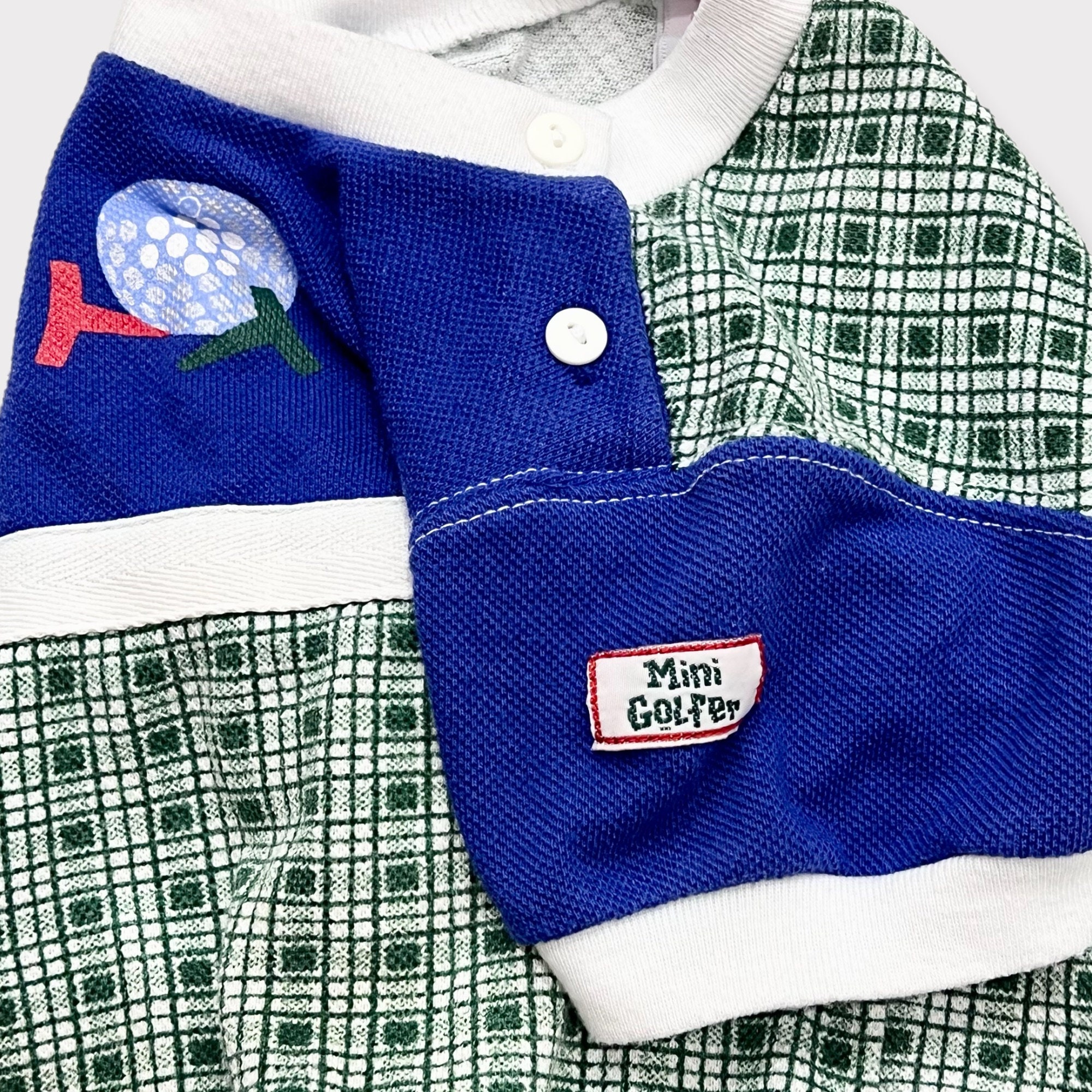 Vintage Small Steps Golf Design Polo Tops/rompers Outfit 6-9M - Etsy