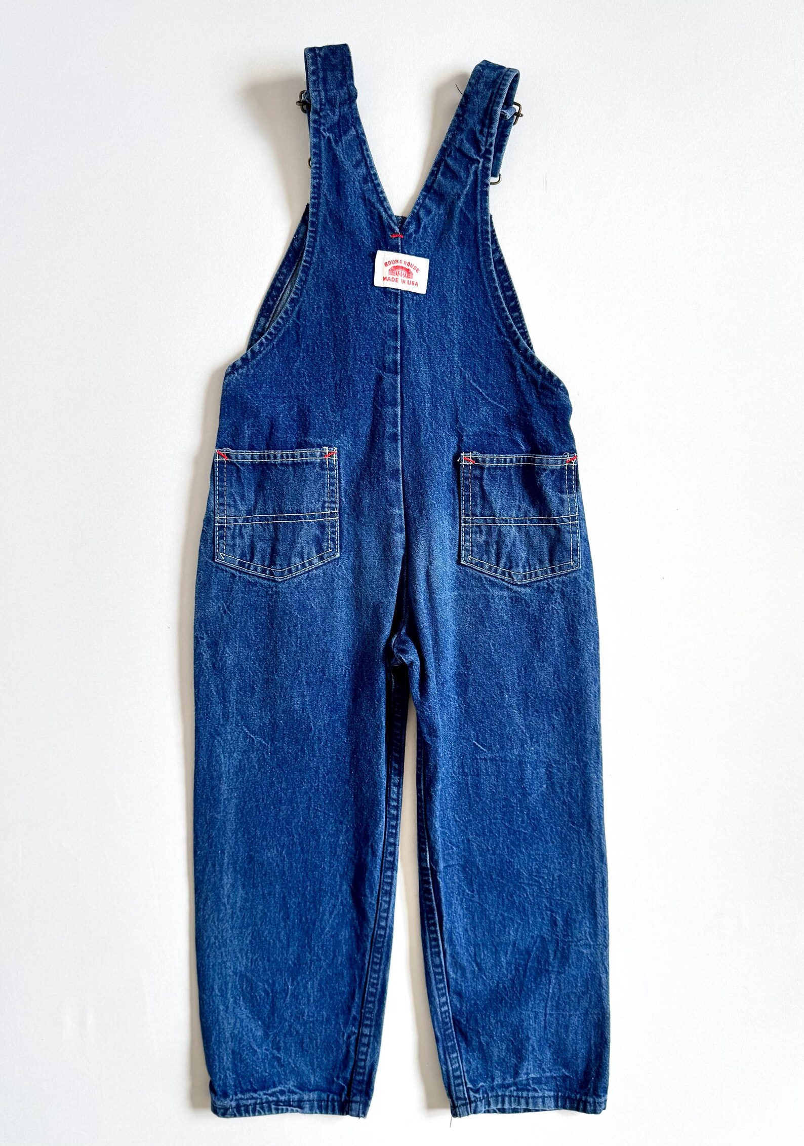 Vintage Round House Denim Overall & Striped Shirt Set 5/6T - Etsy