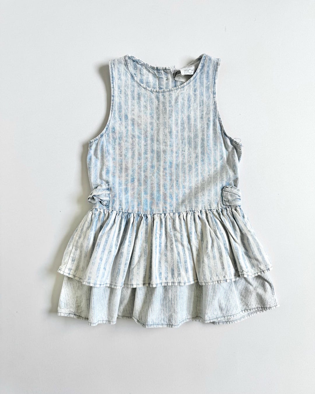 Vintage My Michelle Light Denim Frill Dress 5T - Etsy