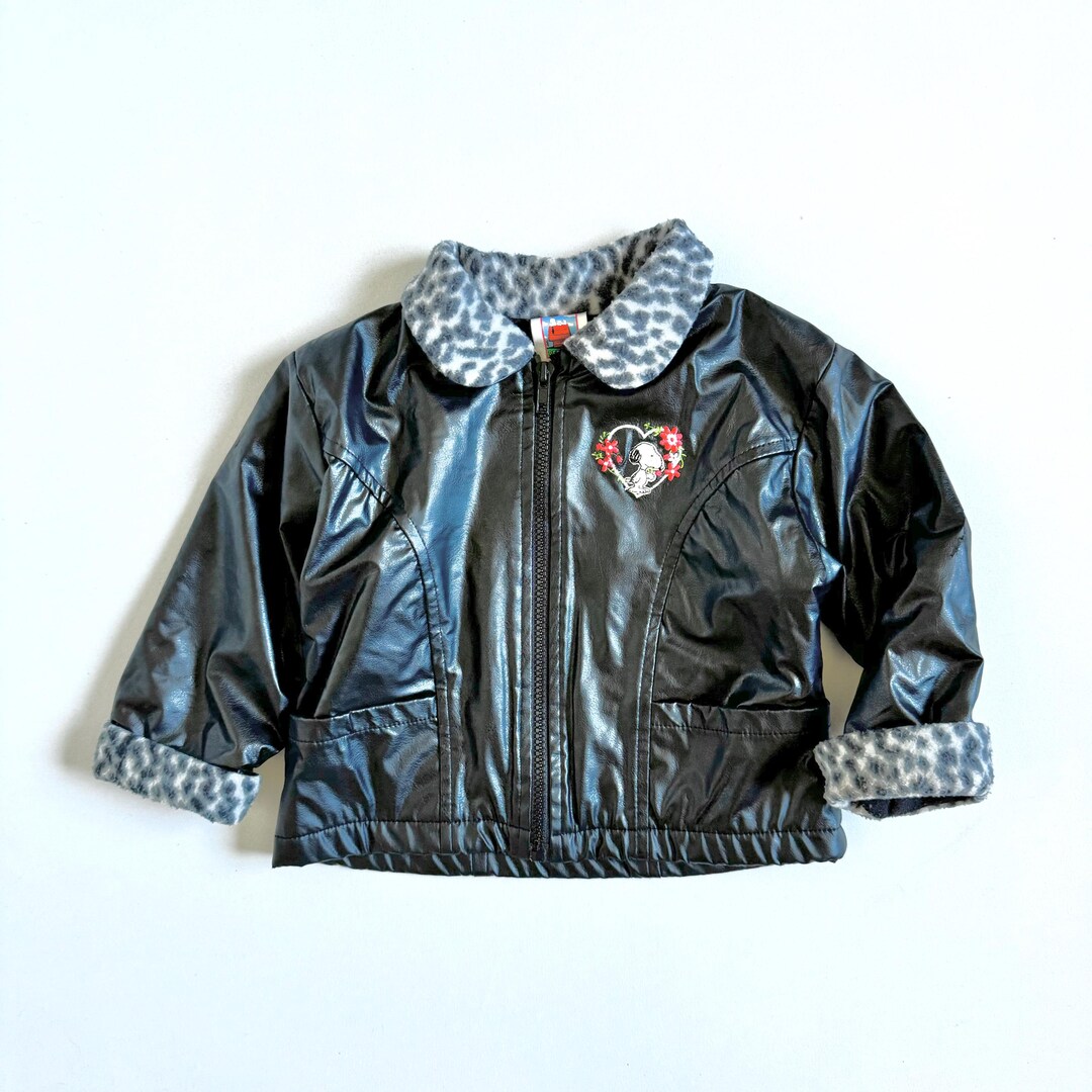 Y2K Peanuts Snoopy Jacket Black 2T - Etsy