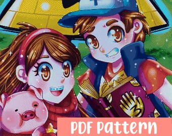 Gravity Falls Cross Stitch Pattern - Etsy