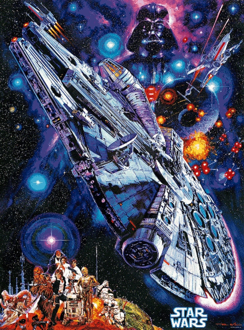Millenium Falcon Cross Stitch Pattern - Etsy