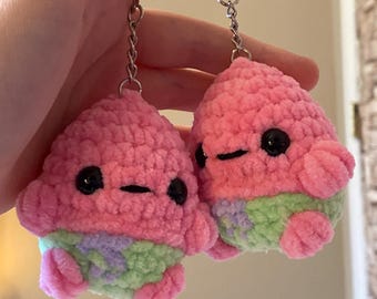 Patrick Star Crochet Pattern: Spongebob Amigurumi Keychain (PDF ...