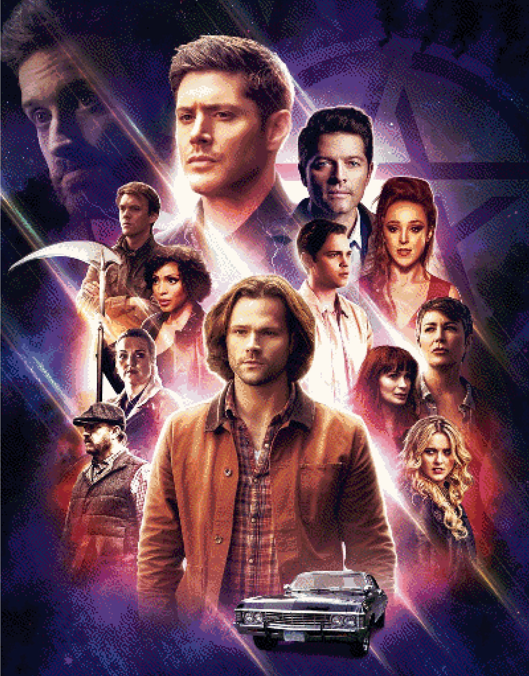 Cross Stitch Pattern Supernatural Poster - Etsy