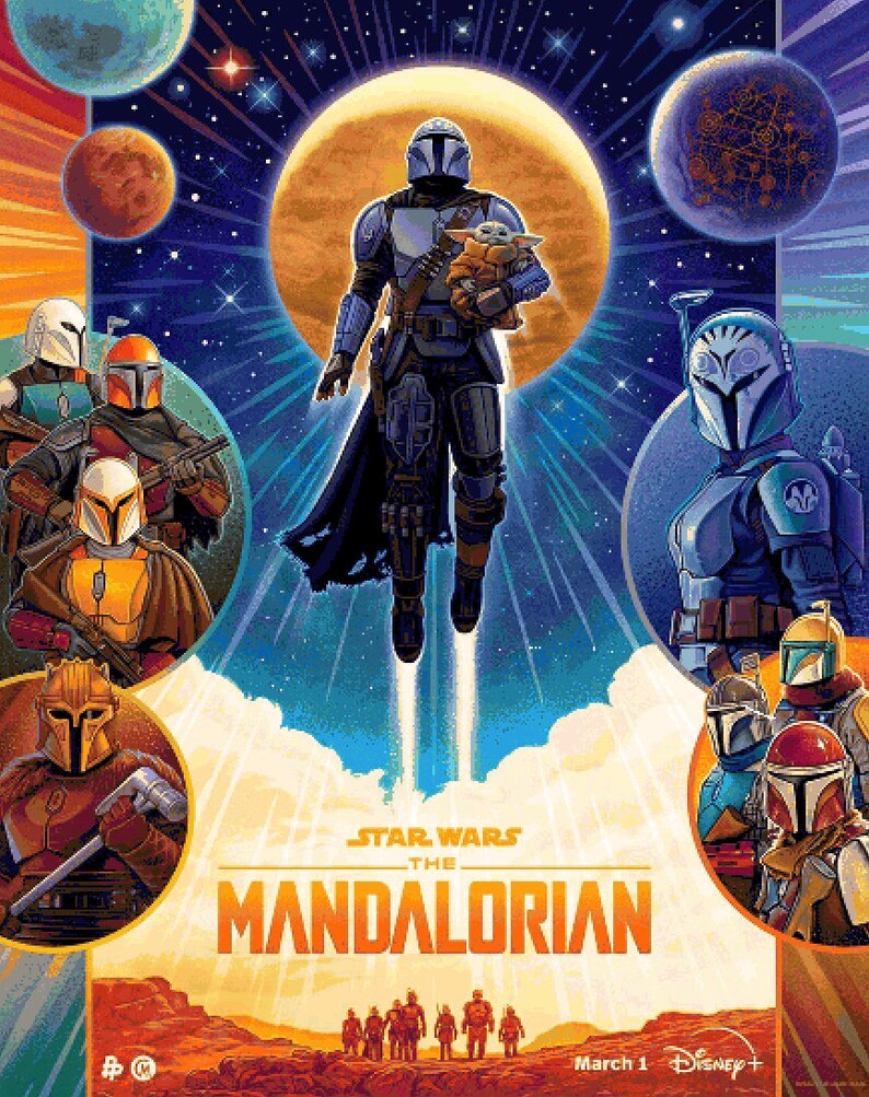 Mando Cross Stitch Pattern - Etsy