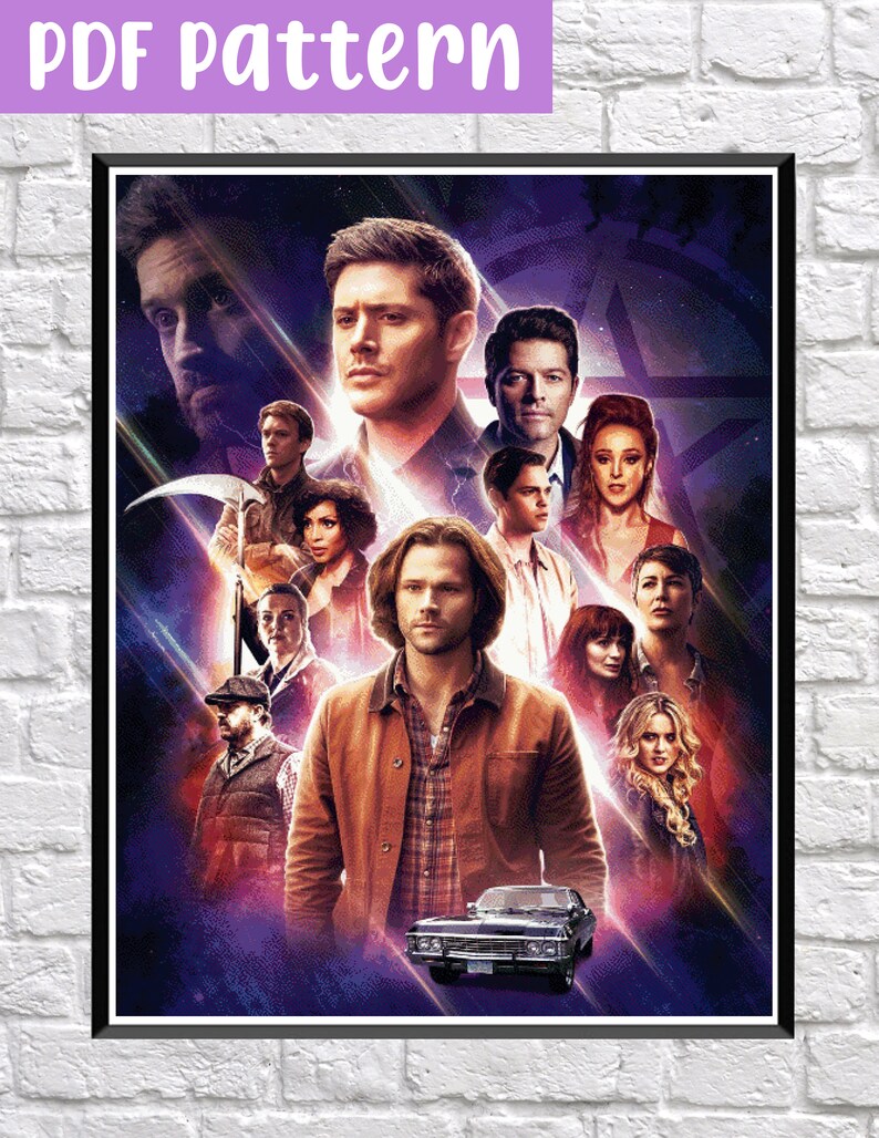 Cross Stitch Pattern Supernatural Poster - Etsy