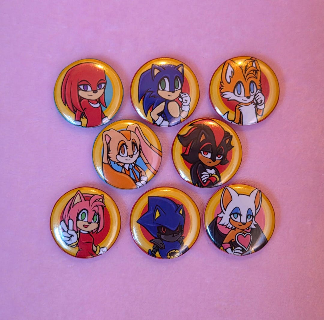 1.25" Sonic Buttons - Etsy