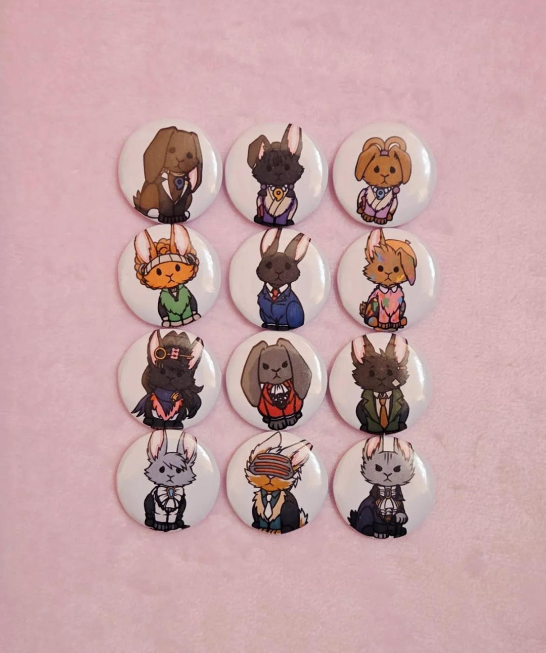 1.25" Phoenix Wright Ace Attorney Bunny Buttons - Etsy