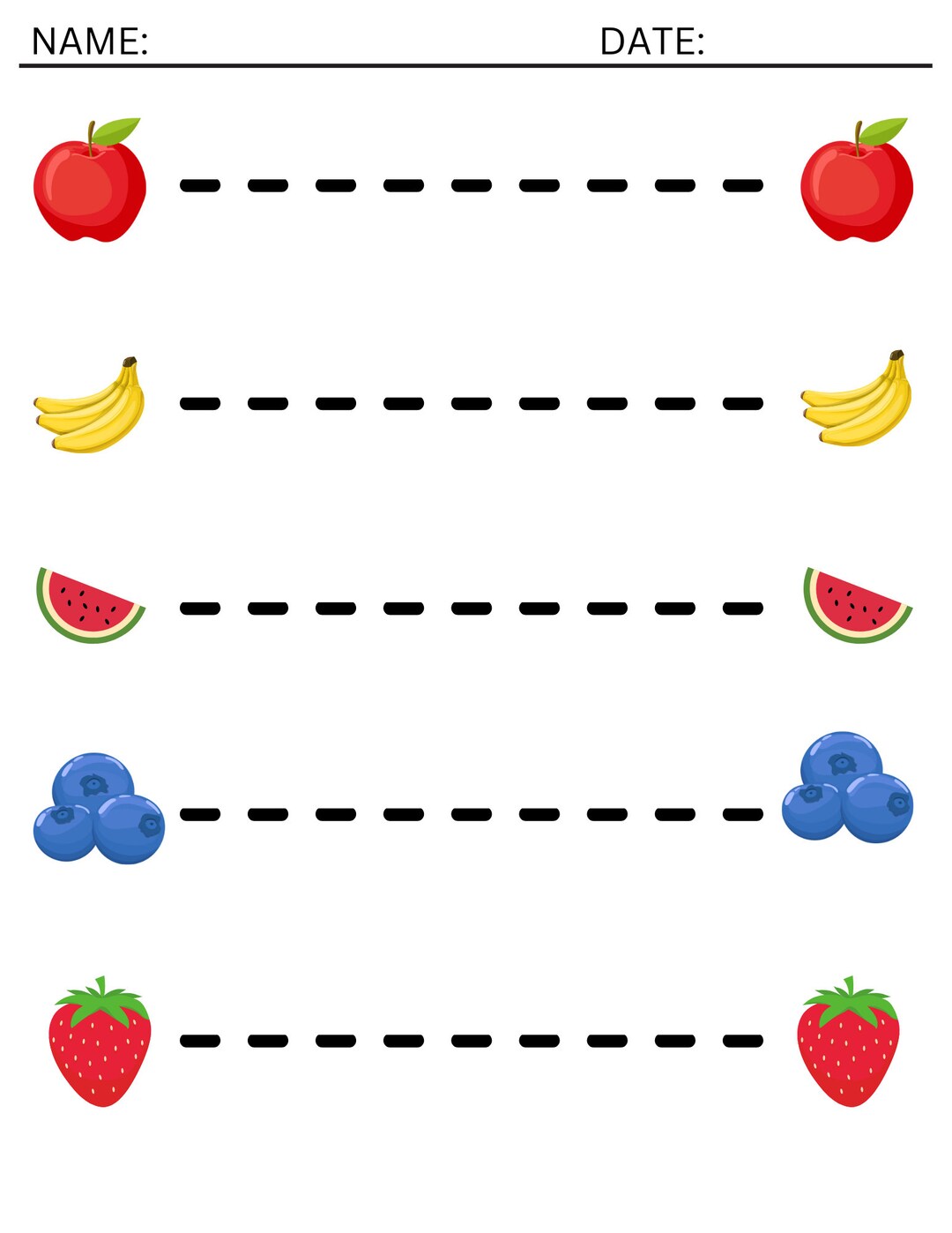 Tracing Worksheets - Etsy