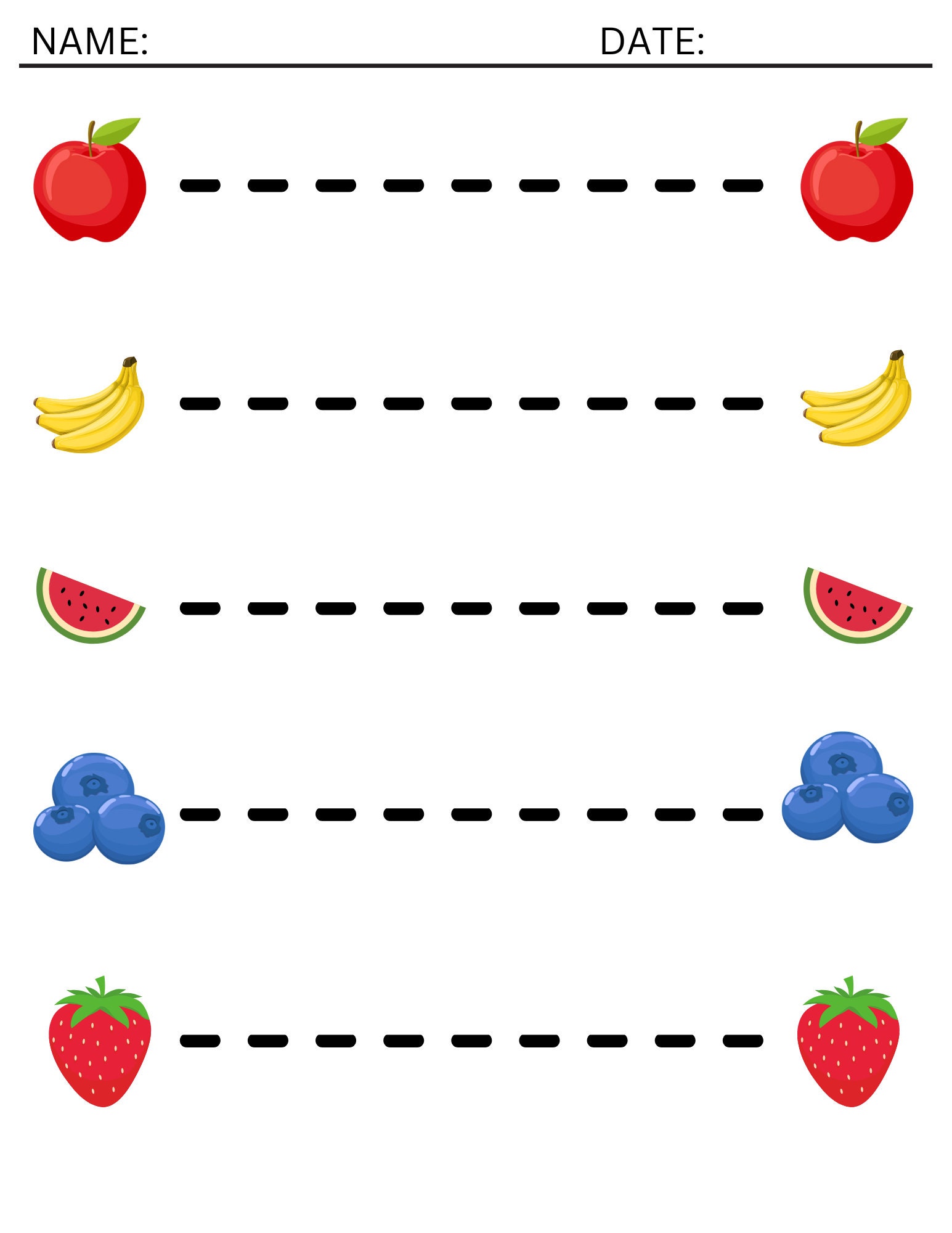 Tracing Worksheets - Etsy