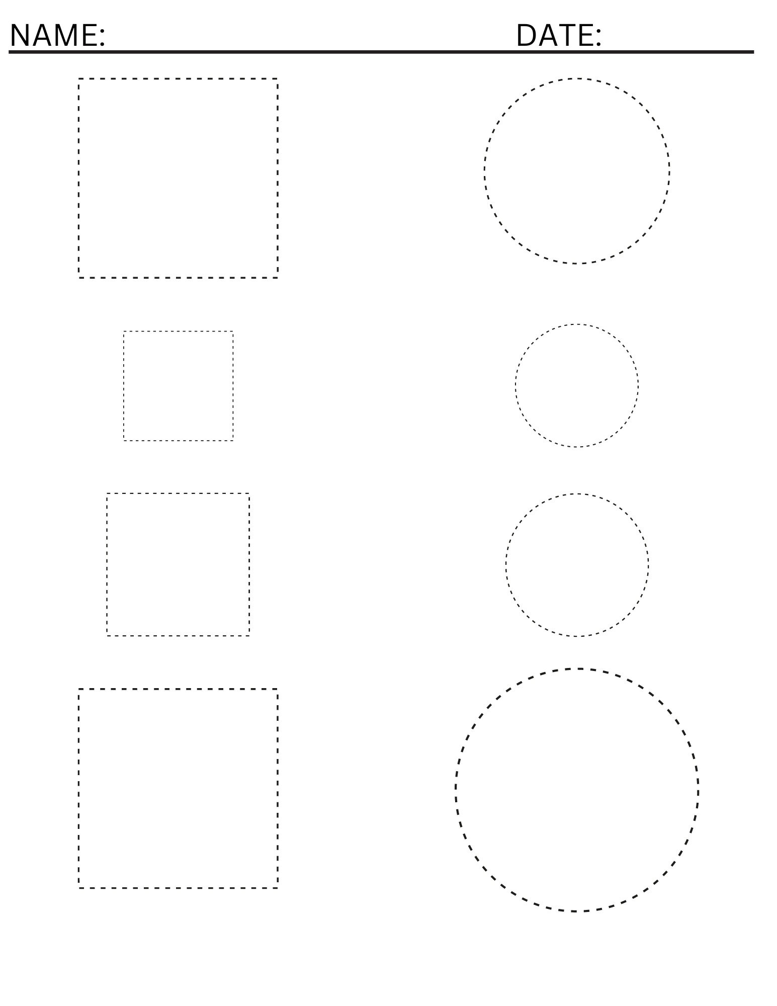 Tracing Worksheets - Etsy