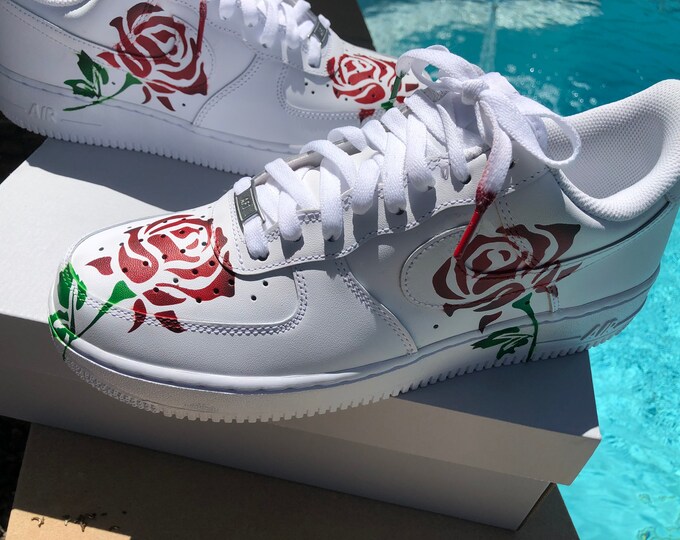 Custom AF1 With Hand Painted Roses - Etsy