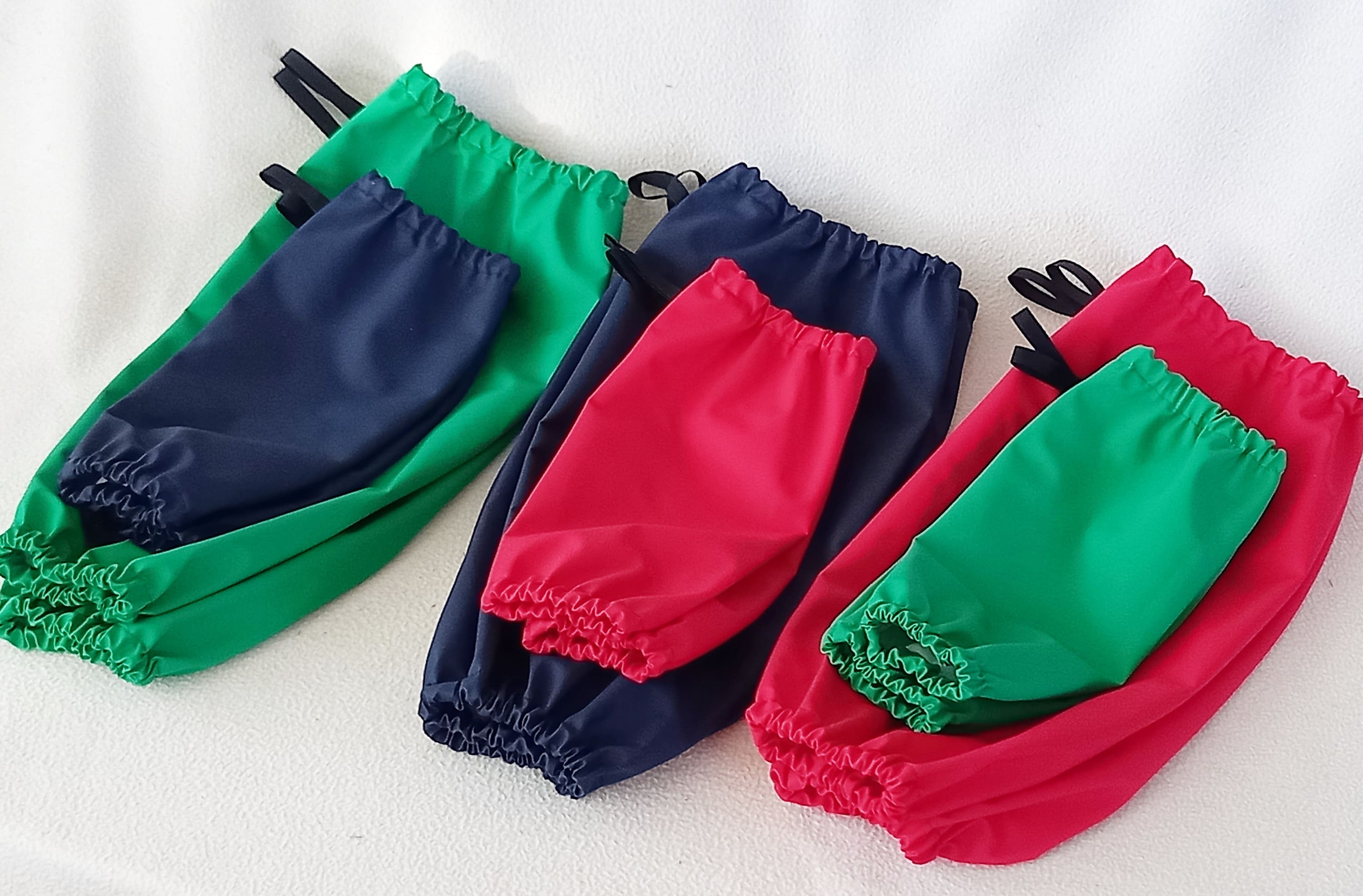 PUL Fabric Sleeve Protectors Green/navy/red Waterproof Oversleeve Anti ...