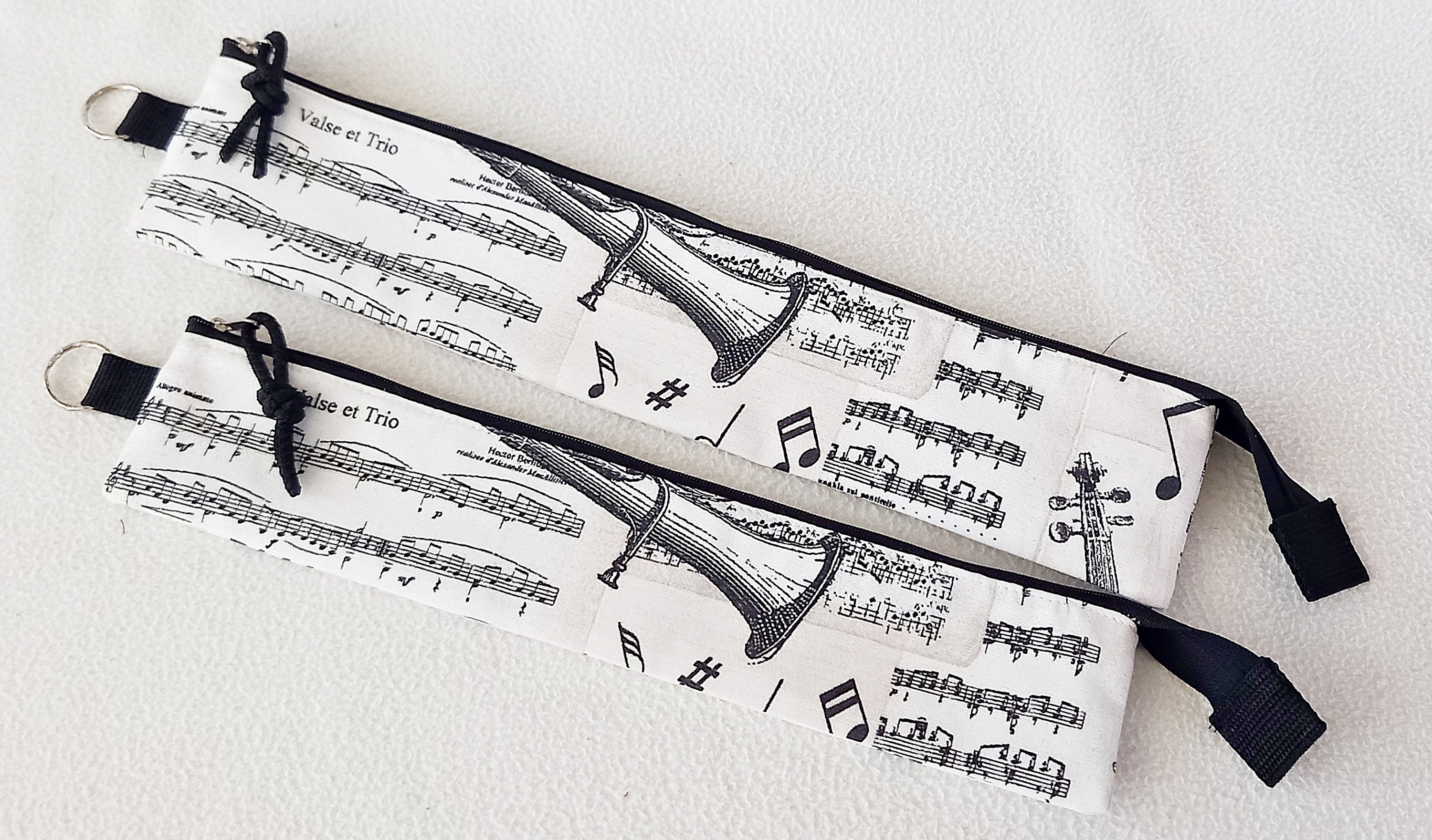 Linen Recorder Case Zippered Music Instrument Flute Whistle Bag Pouch ...