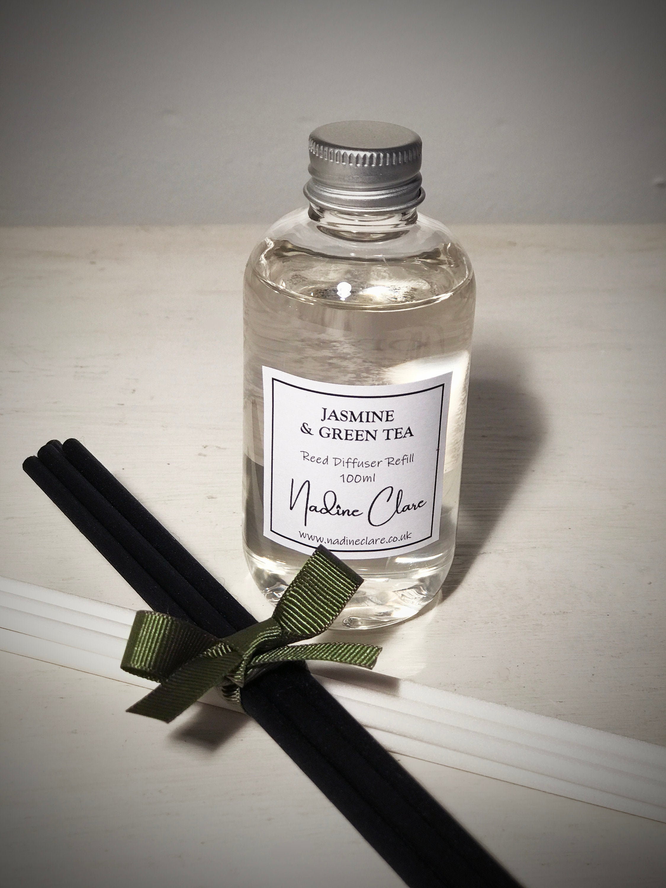Jasmine & Green Tea Reed Diffuser Refill / With or Without Reeds - Etsy