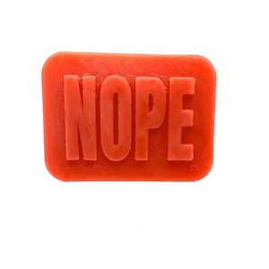NOPE Soap Bar- Embossed- Handmade, Vegetable Based, Paraben Free ...