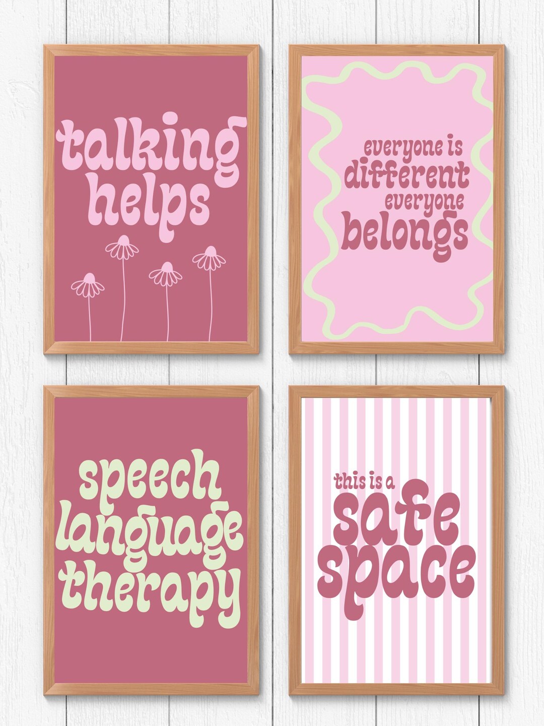 Speech Therapy Room Decor || Pink Version - Etsy