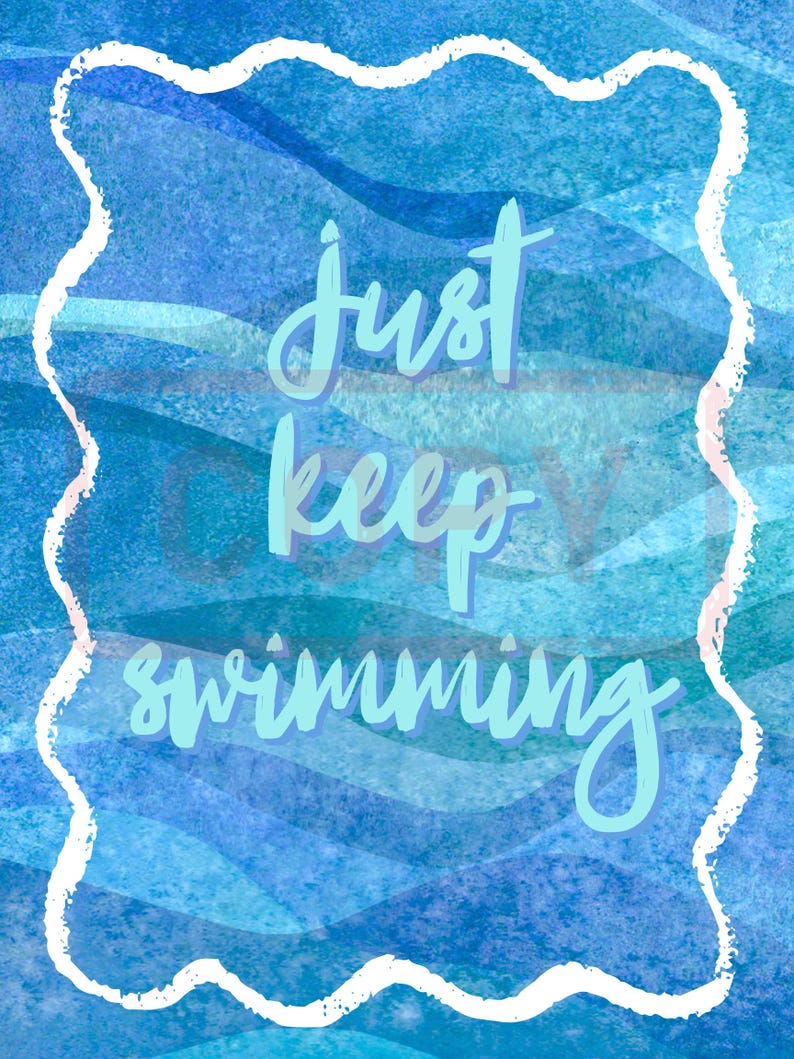 Disney Inspirational Quotes Wall Art - Ocean Theme - Etsy