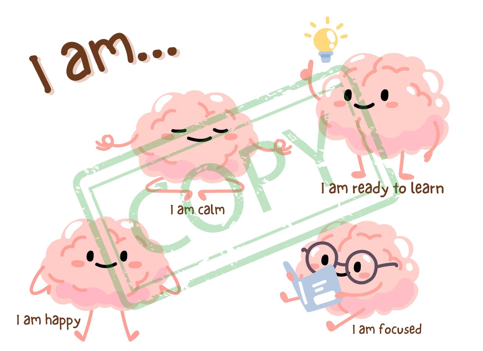 Zones of Regulation: A Ready Brain! - Etsy