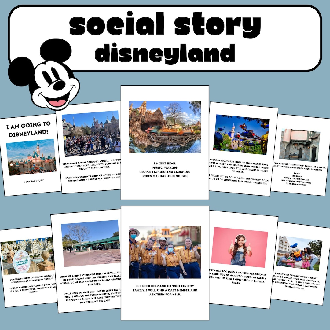 Disneyland Social Story | Autism-friendly Travel Preparation | First ...