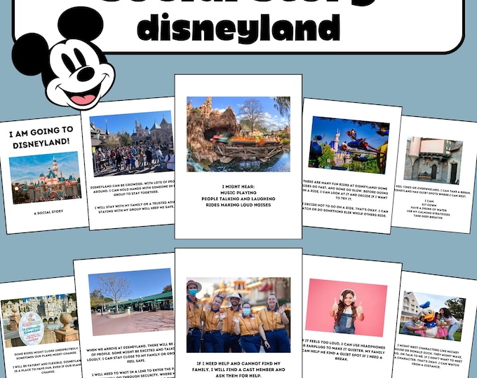 Disneyland Social Story | Autism-friendly Travel Preparation | First ...