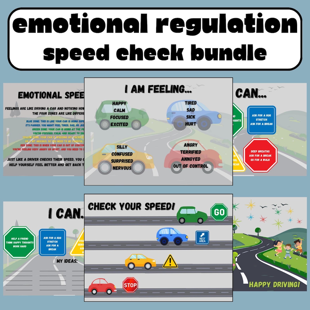 Zones of Regulation: Driving Through Emotions – Car Themed Resource - Etsy